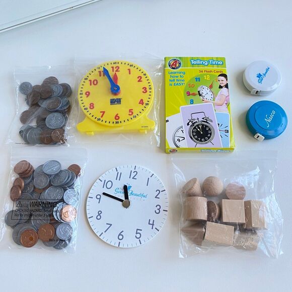 no brand | Toys | Huge Math Homeschool Supplies Manipulatives Games ...